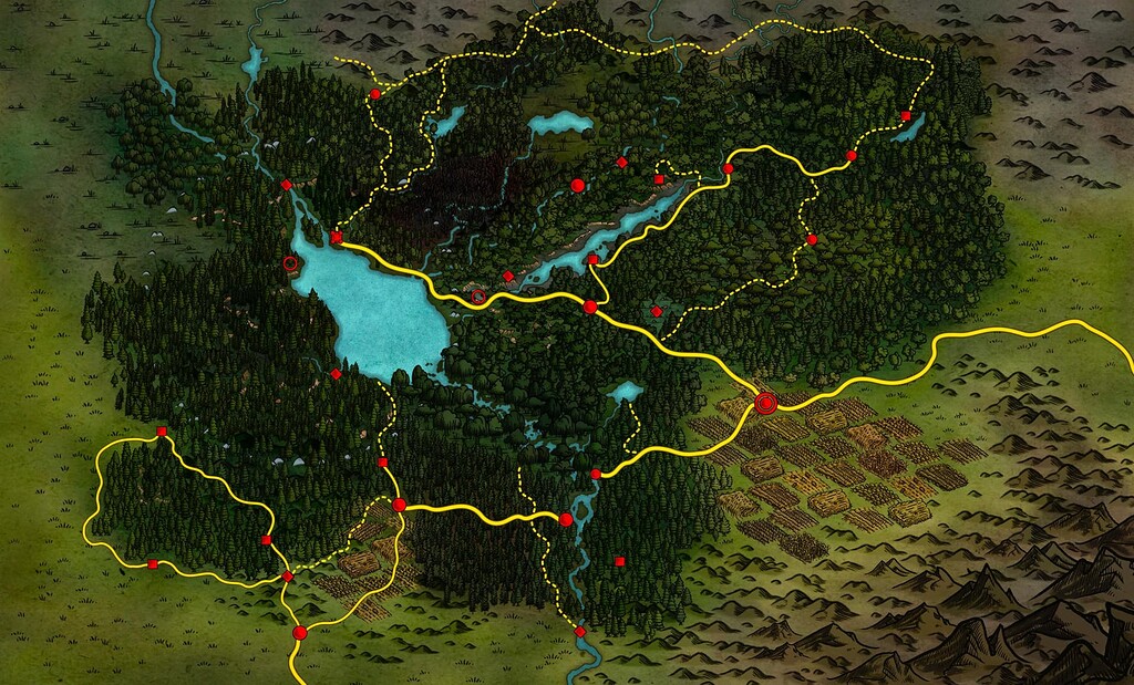 A Spoiler-Free Dolmenwood Player's Map - Hexcrawls - The Hexed Press ...